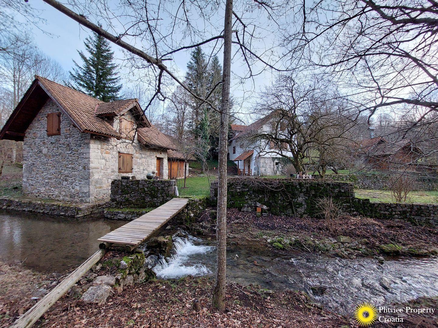 Family house with a water mill and a stream - Real Estate Croatia ...