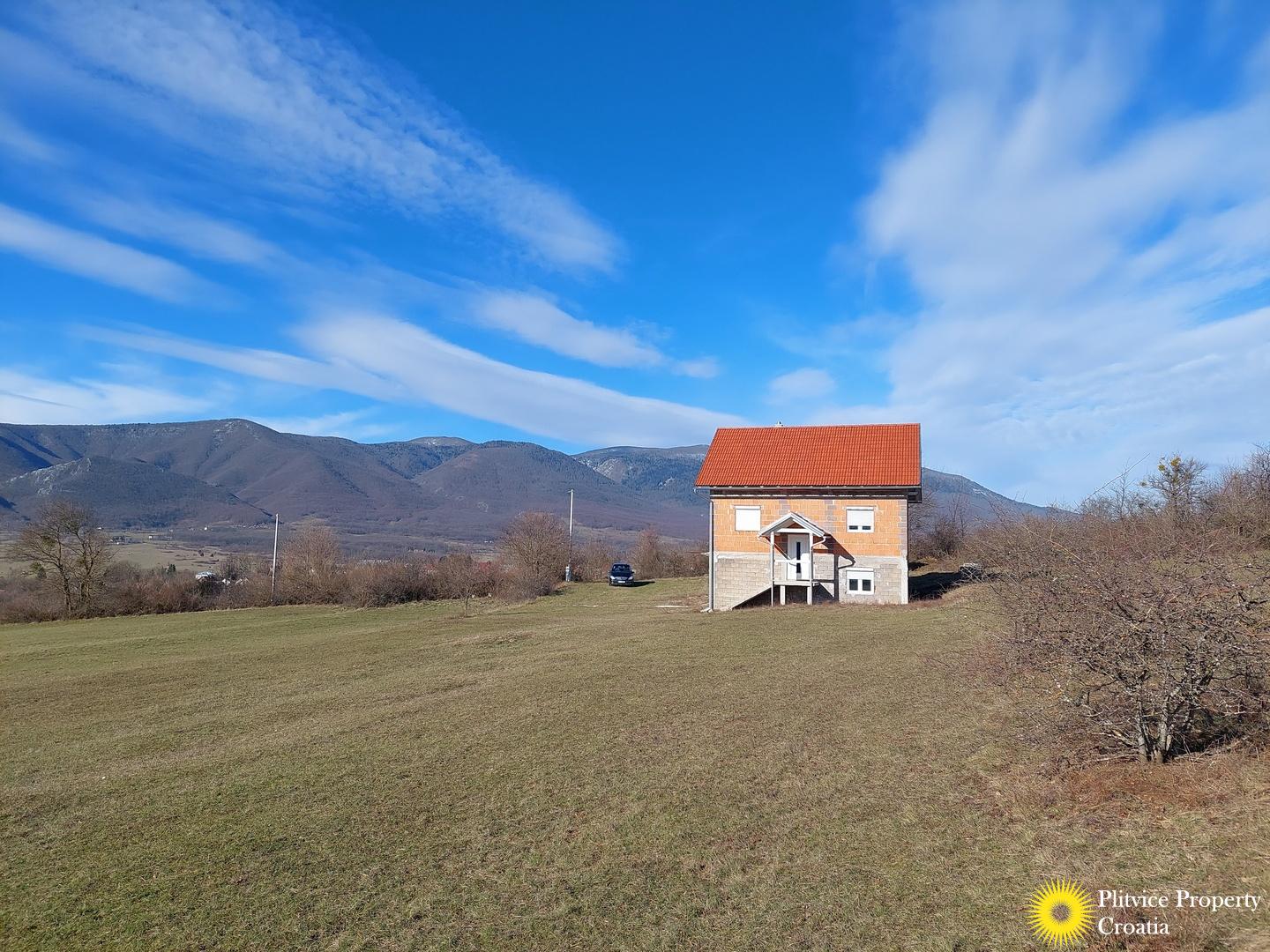 Unfinished House with Stunning Views in Donji Lapac - Real Estate ...